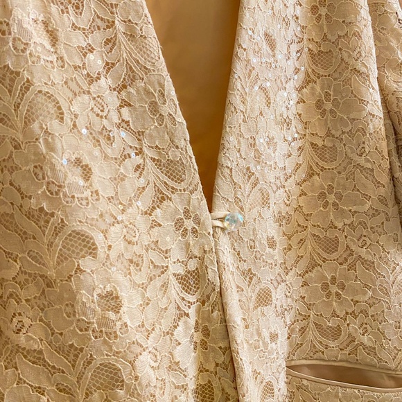 Jackets & Coats | Cream Lace Jacket | Poshmark